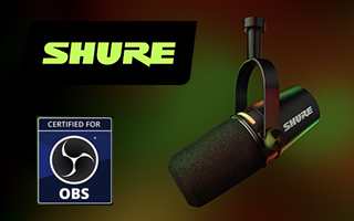 SHURE MV7+ IS NOW CERTIFIED FOR OPEN BROADCASTER SOFTWARE (OBS) - Shure ...